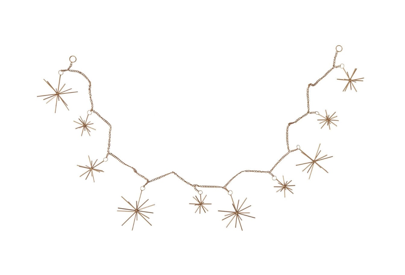 6 FT. Rustic Gold Star Metal Constellation Garland - ELAN BAZAAR
